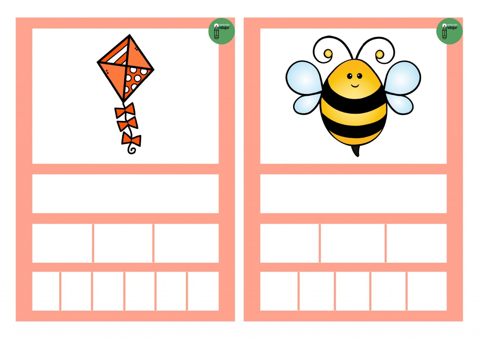 Tarjetas de escritura: primavera - Orientacion Andujar