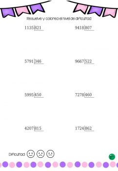 Cuadernillo de divisiones para repasar en Semana Santa - Orientacion ...