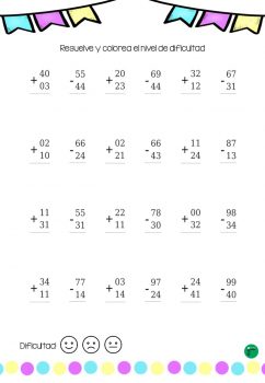 Cuadernillo de sumas y restas para repasar en Semana Santa ...