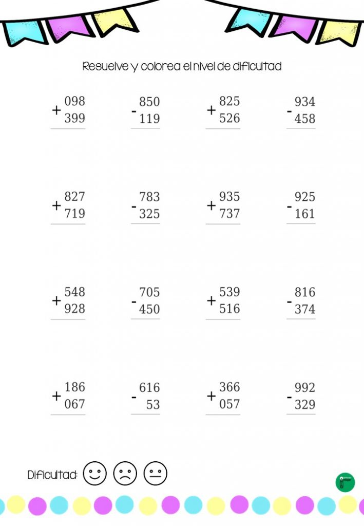 Cuadernillo de sumas y restas para repasar en Semana Santa ...