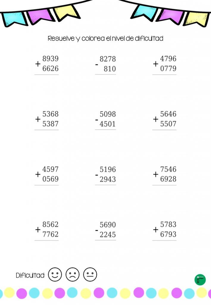 Cuadernillo de sumas y restas para repasar en Semana Santa ...