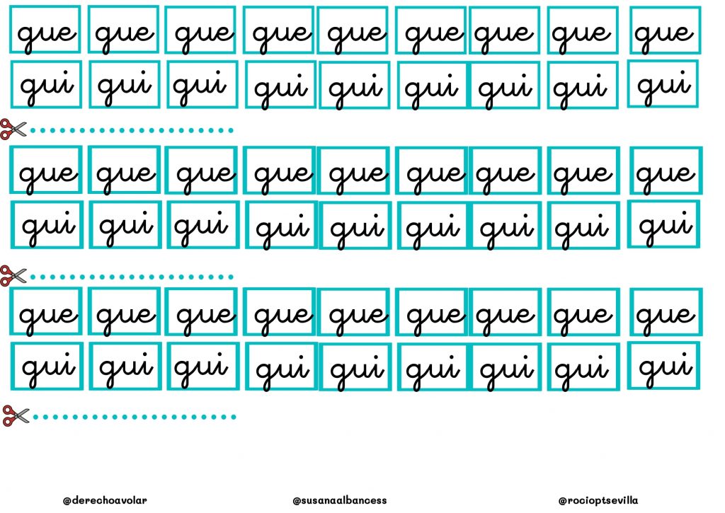 el mundo de las letras letra g - gue -gui - Orientacion Andujar