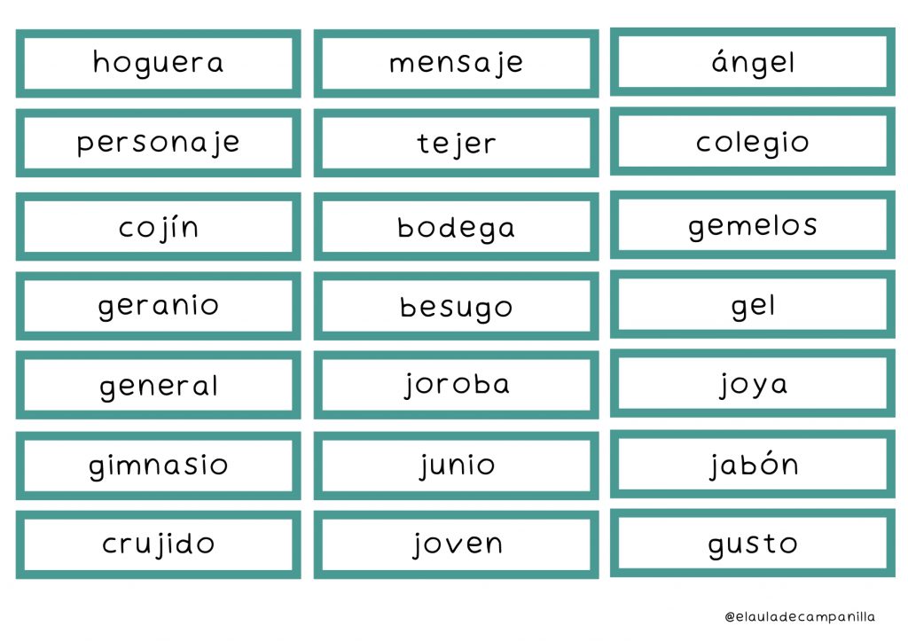 Trabajamos la ortografía de la g - j con este divertido juego ...
