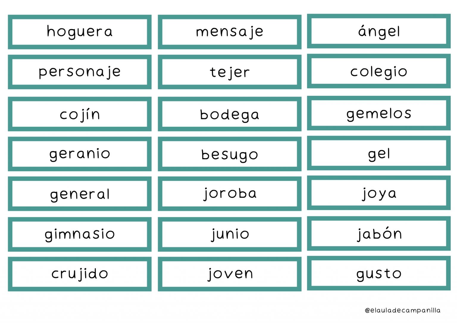 Trabajamos la ortografía de la g - j con este divertido juego ...