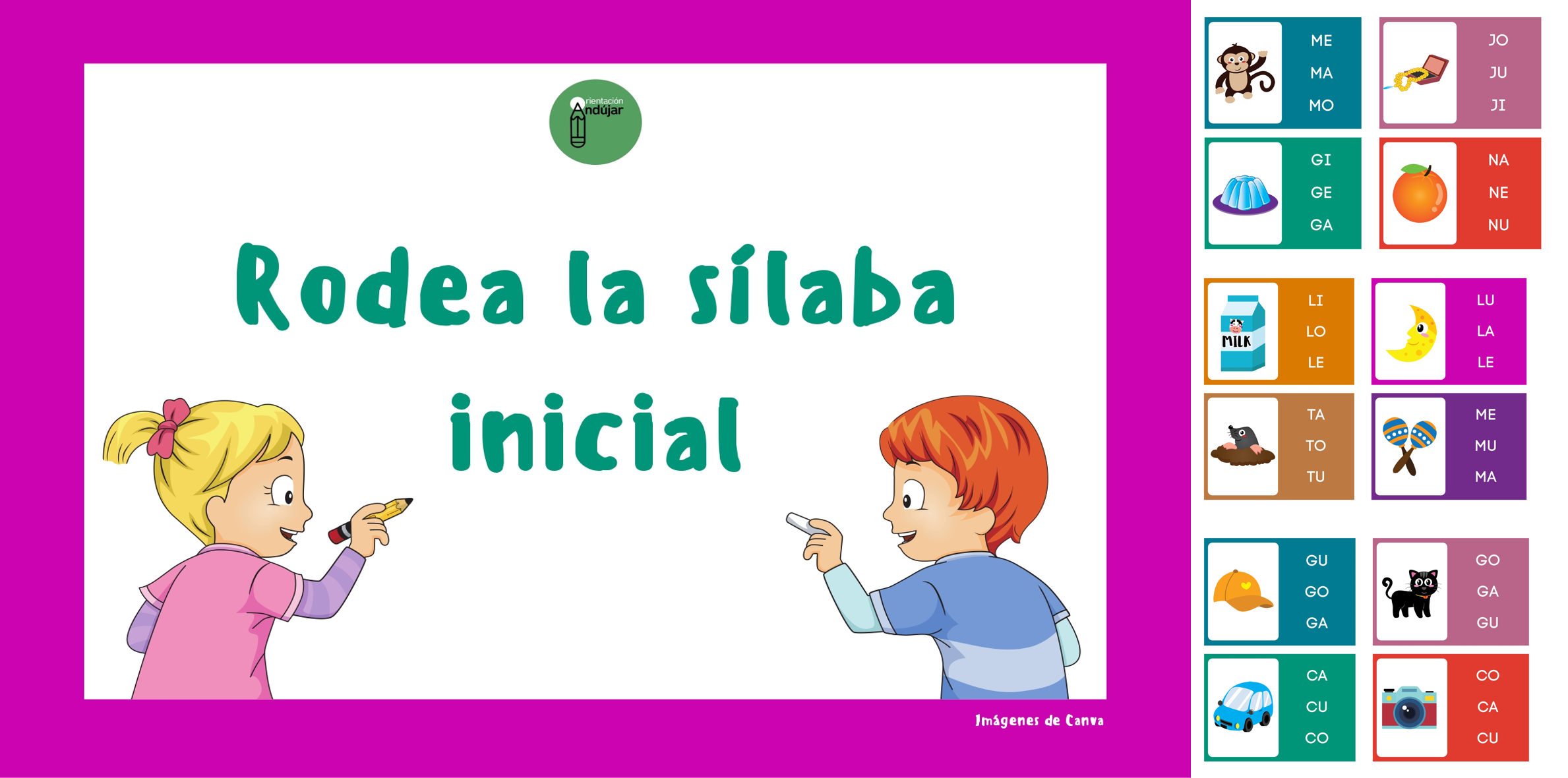 Rodea la sílaba inicial - Orientacion Andujar