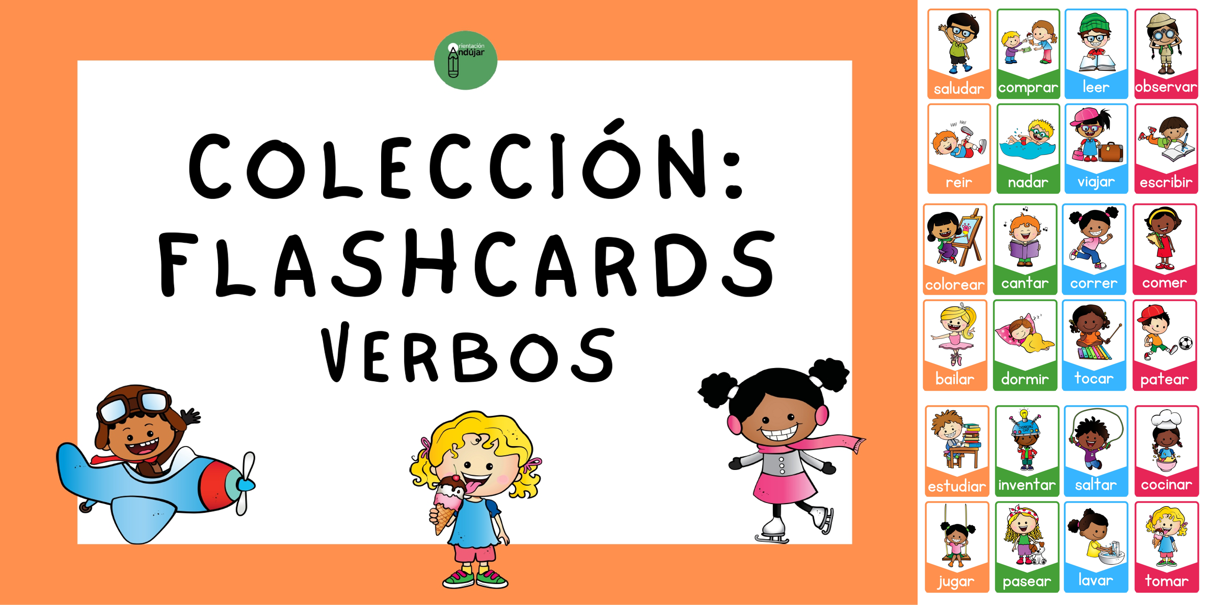 Colección flashcards: verbos - Orientacion Andujar