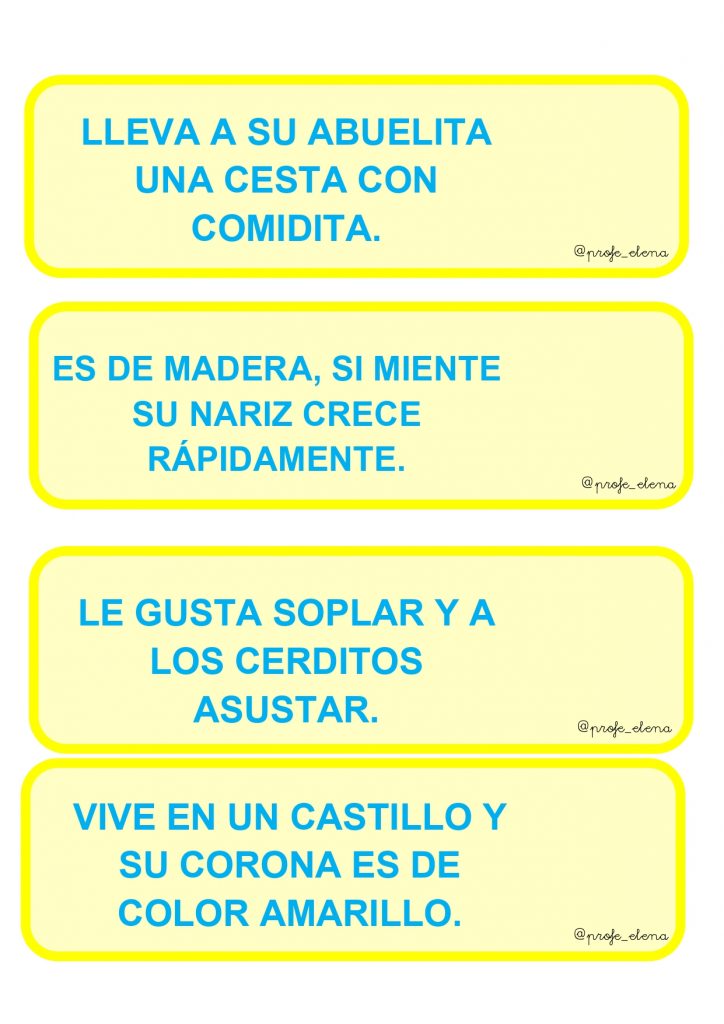 Preciosas adivinanzas sobre los personajes de cuentos tradicionales ...