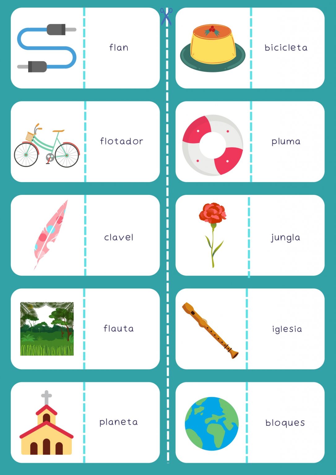 Divertido dominó de sílabas trabadas con L - Orientacion Andujar