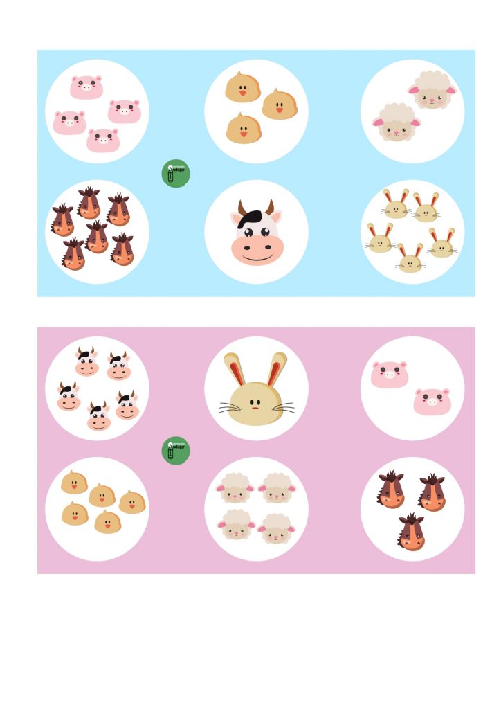 Bonita Lotería ANIMALES DE LA GRANJA y CONTEO - Orientacion Andujar