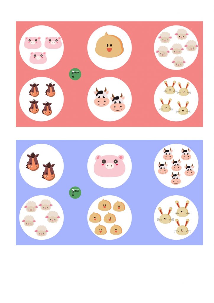 Bonita Lotería ANIMALES DE LA GRANJA y CONTEO - Orientacion Andujar