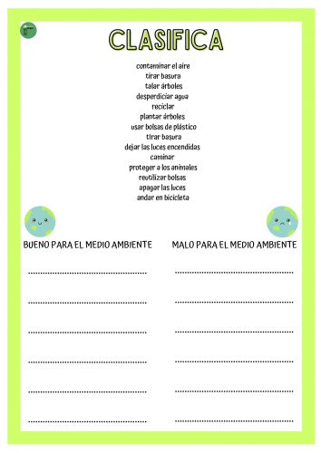 Pack actividades Día de la Tierra - Orientacion Andujar