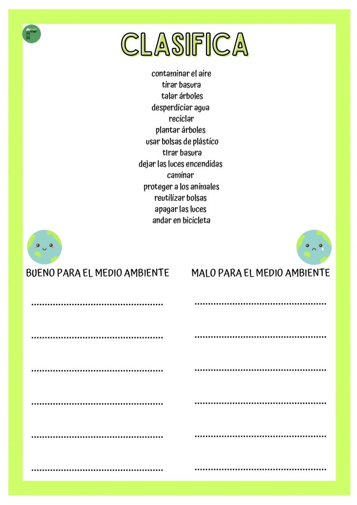 Pack actividades Día de la Tierra - Orientacion Andujar