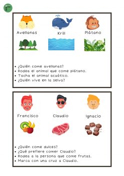 Tarjetas de comprensión lectora - Orientacion Andujar