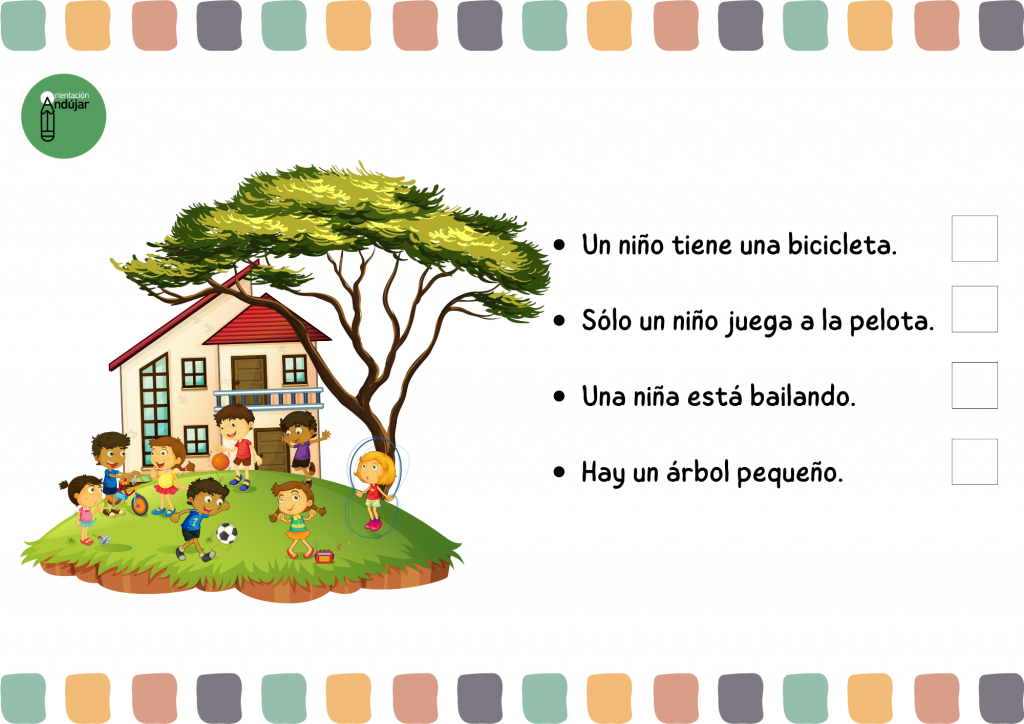 COMPRENSIÓN LECTORA: ¿verdadero o falso? - Orientacion Andujar