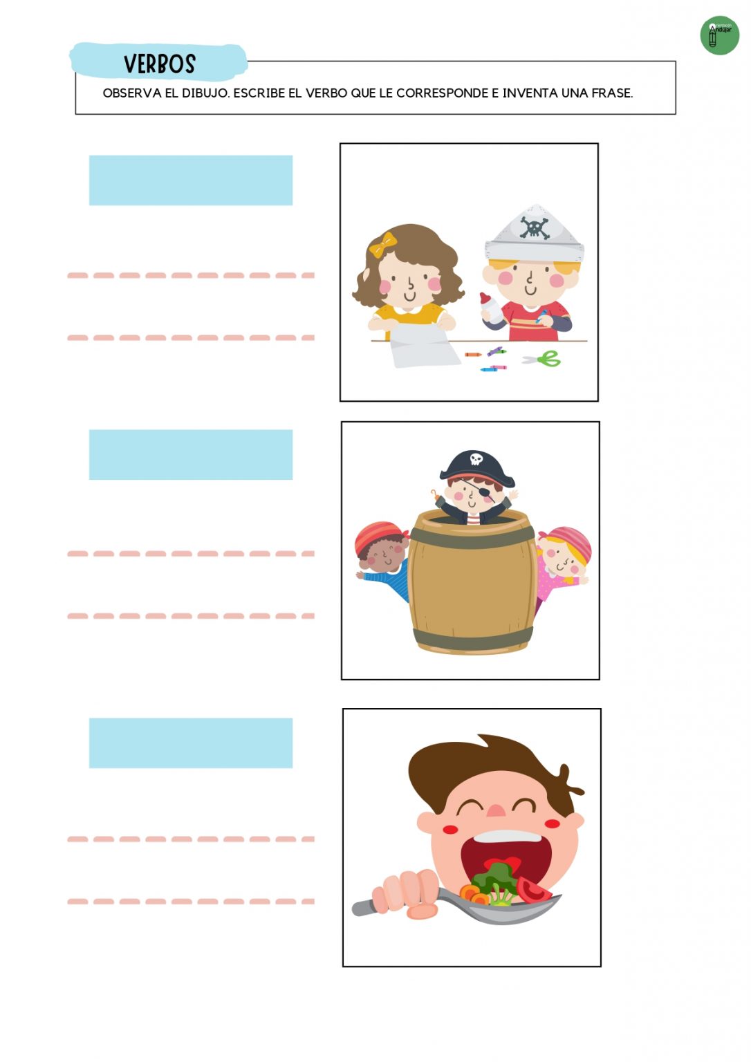 Actividad con los verbos - Orientacion Andujar