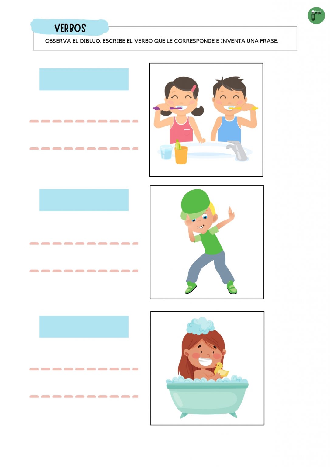 Actividad con los verbos - Orientacion Andujar