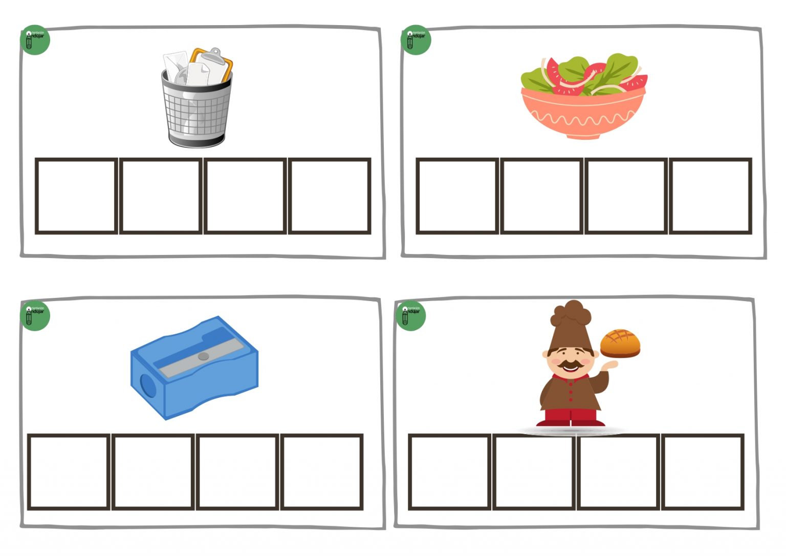 CONCIENCIA SILÁBICA: separo en sílabas - Orientacion Andujar