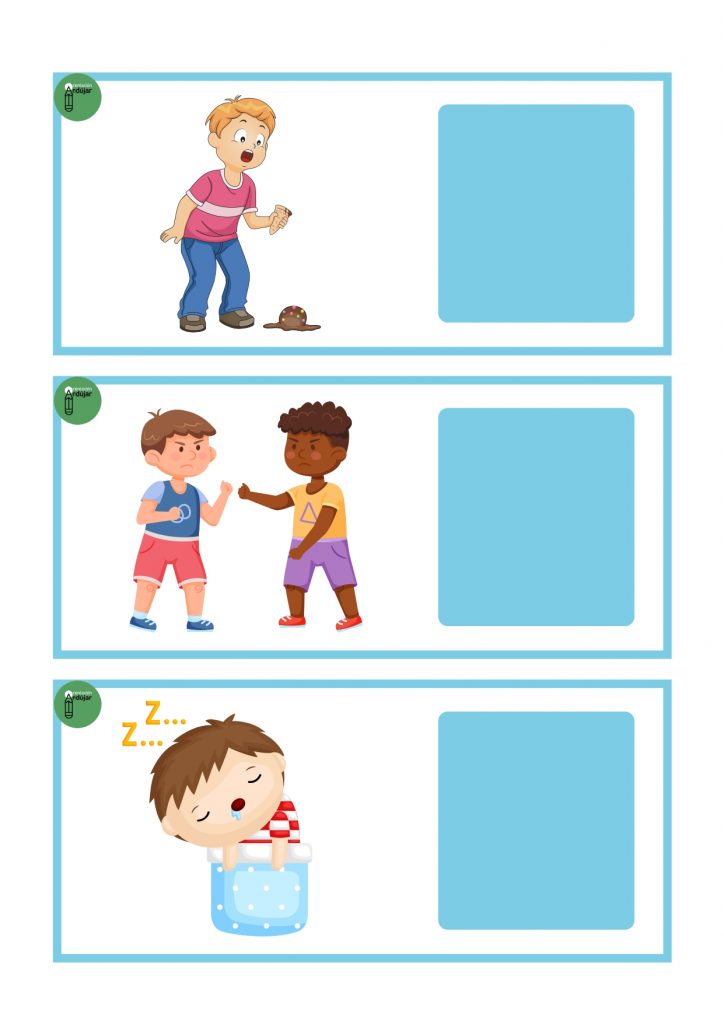Trabajamos la educación emocional en casa con tarjetas ilustrativas ...