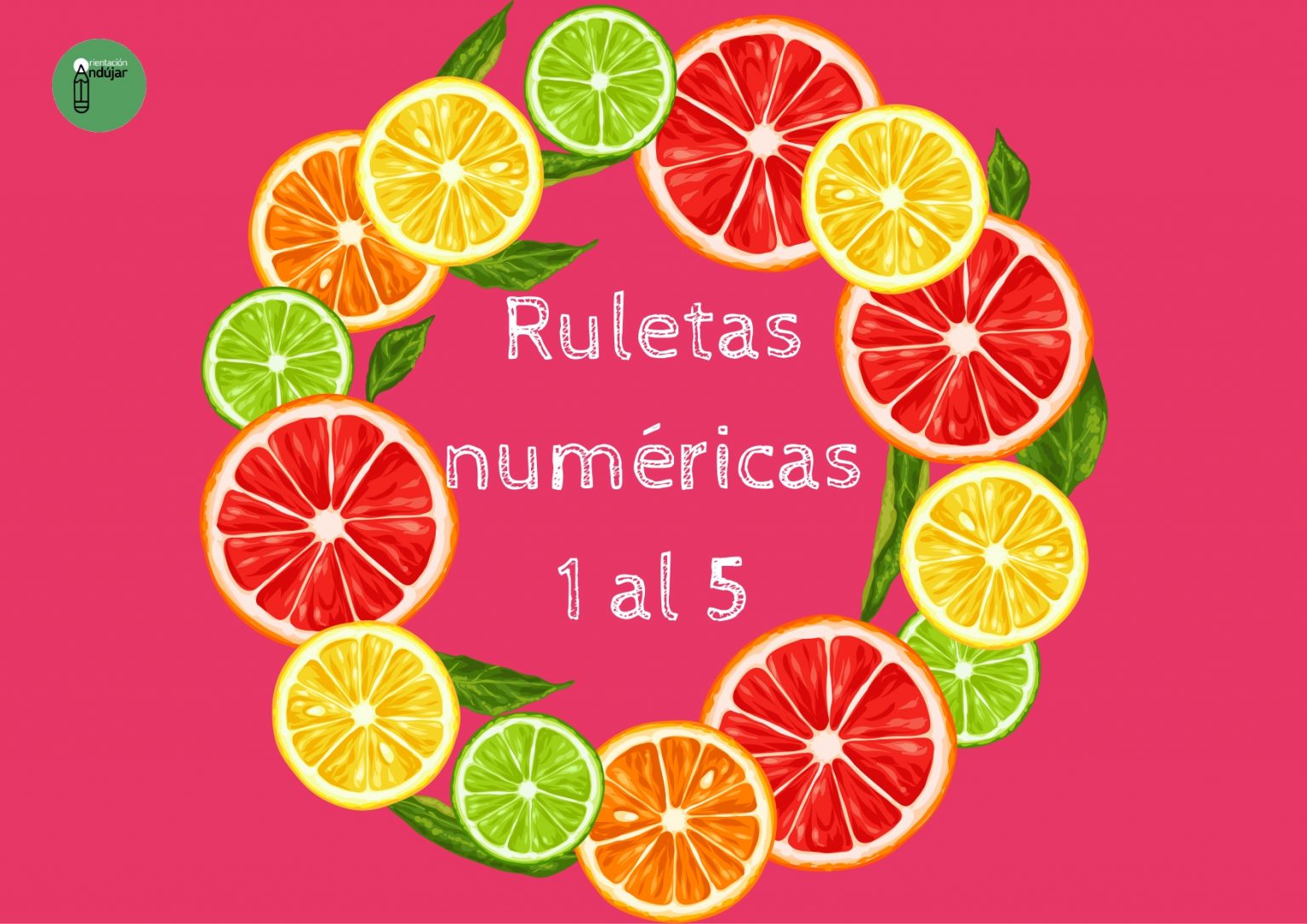 Geniales ruletas numéricas del 1 al 5 - Orientacion Andujar