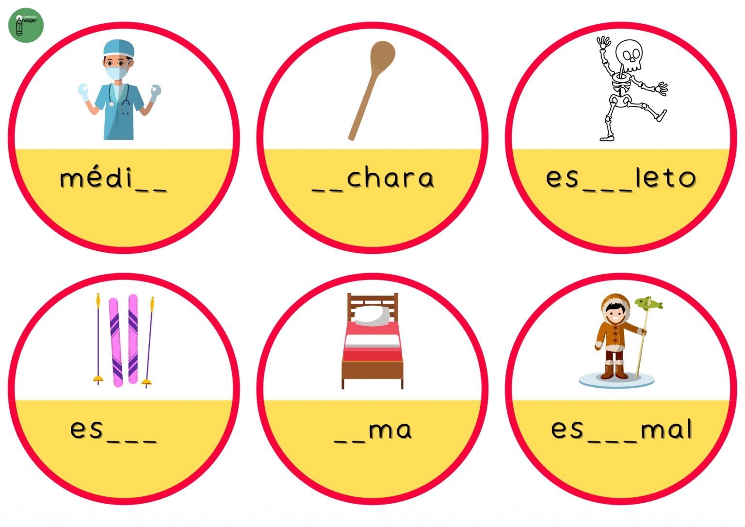 LECTOESCRITURA Y ORTOGRAFÍA: palabras con ca-que-qui-co-cu ...