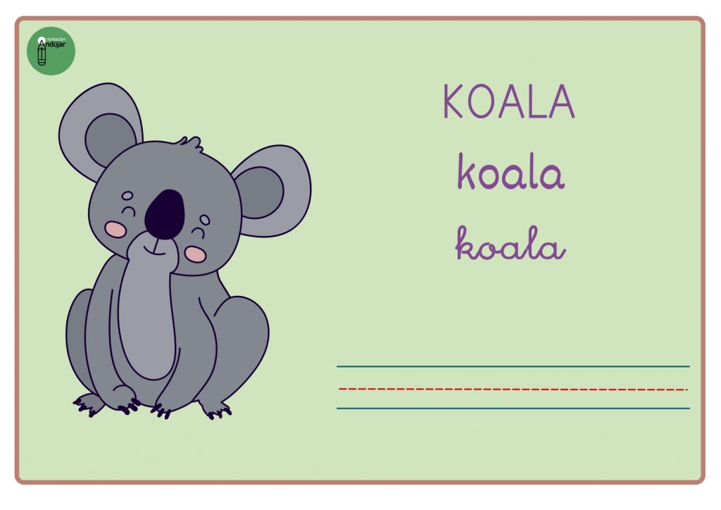 Libro de lectura y escritura: animales - Orientacion Andujar