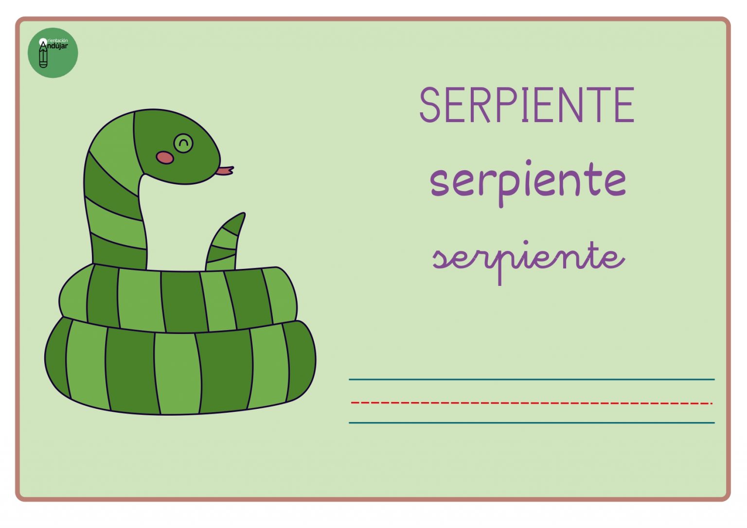 Libro de lectura y escritura: animales - Orientacion Andujar