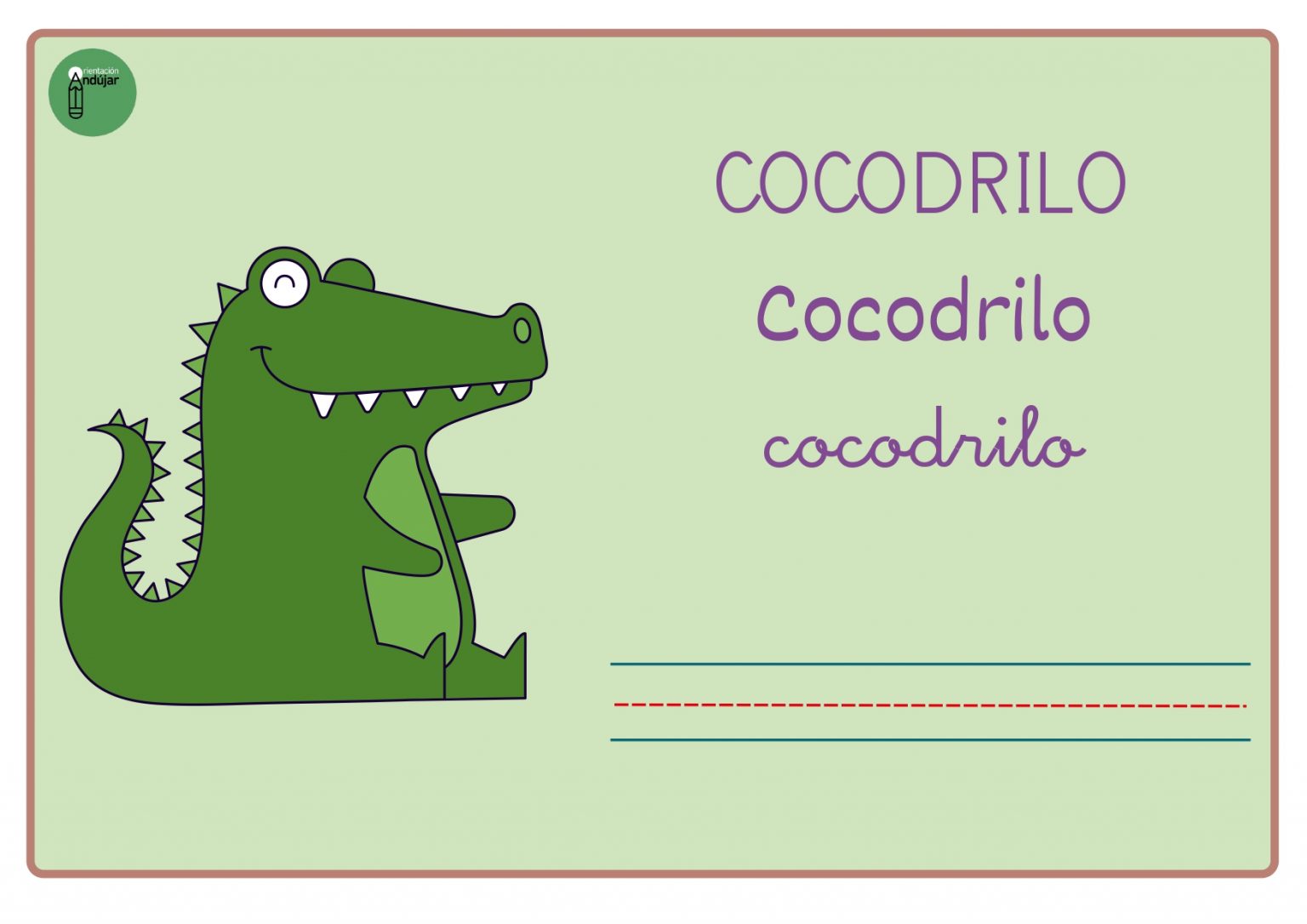 Libro de lectura y escritura: animales - Orientacion Andujar