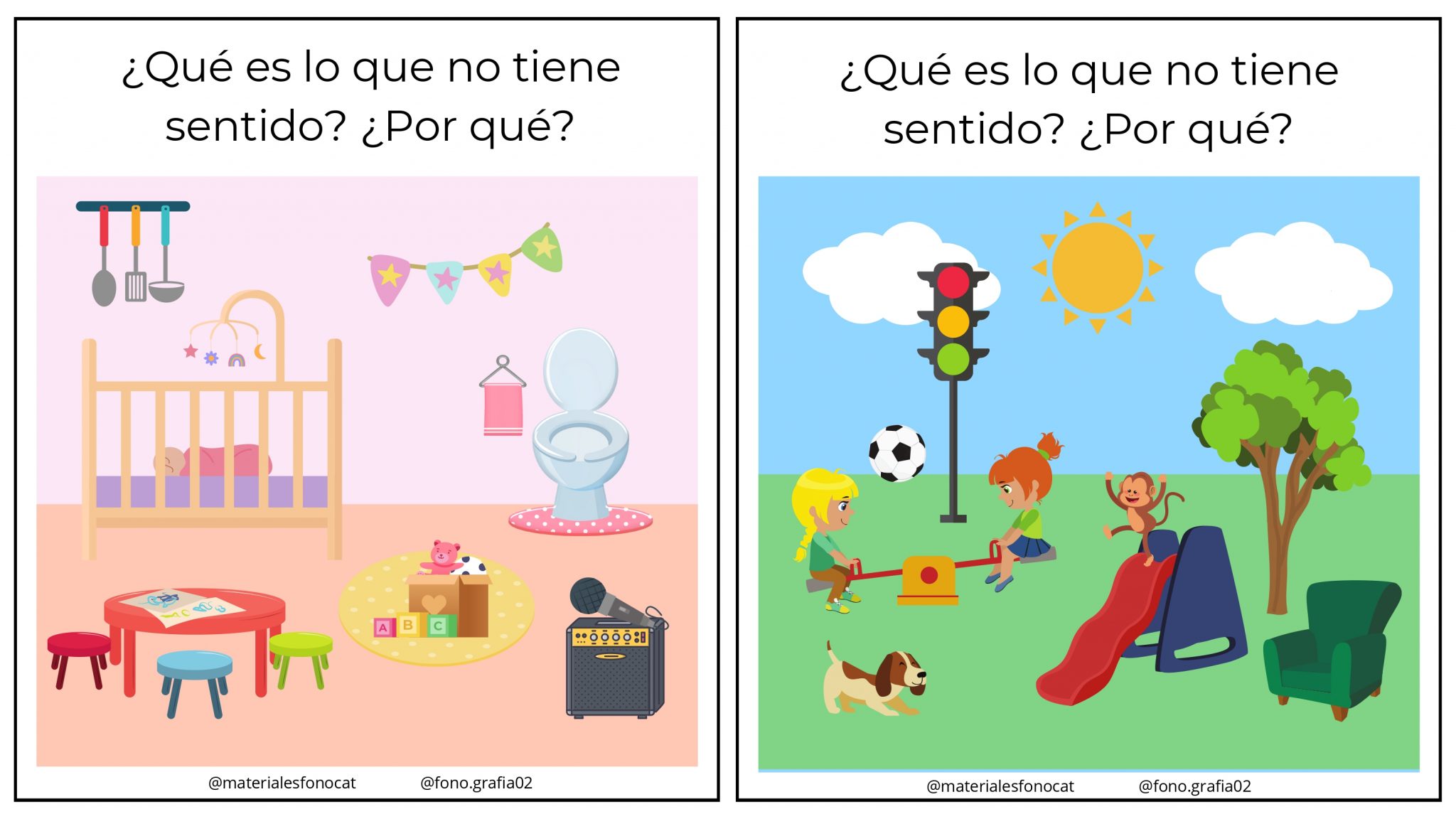 Tarjetitas con absurdos visuales, especial alumnos TEA - Orientacion ...