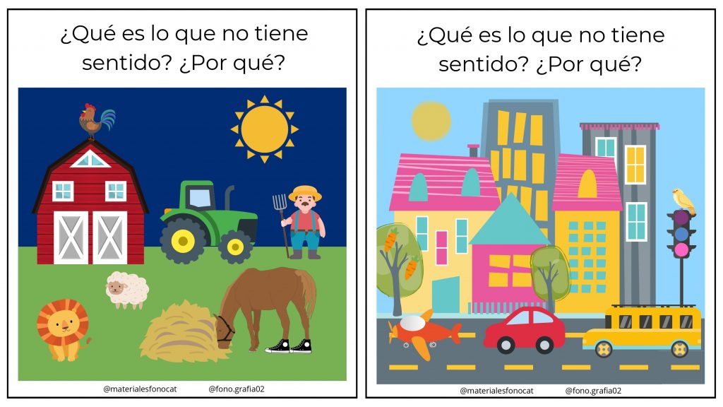 Tarjetitas con absurdos visuales, especial alumnos TEA - Orientacion ...