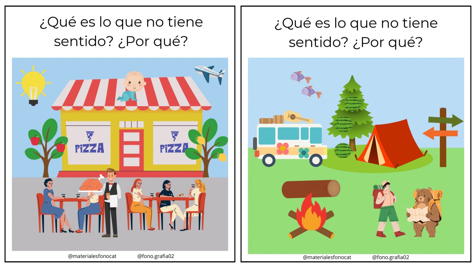 Tarjetitas con absurdos visuales, especial alumnos TEA - Orientacion ...