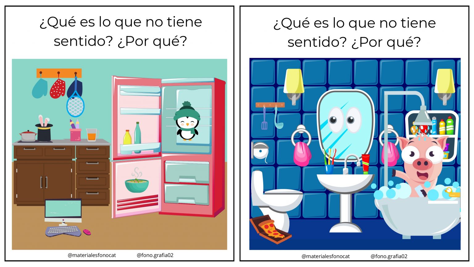 Tarjetitas con absurdos visuales, especial alumnos TEA - Orientacion ...