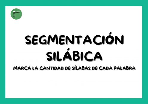 SEGMENTACIÓN SILÁBICA: marca la cantidad de sílabas de cada palabra ...
