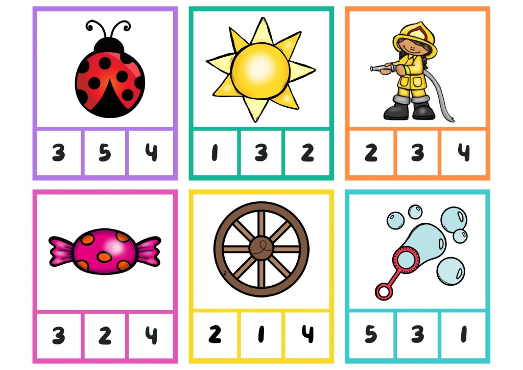 Tarjetitas cuenta sílabas - Orientacion Andujar