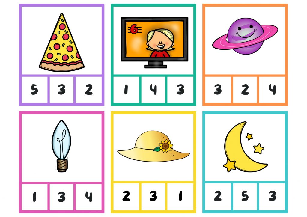 Tarjetitas cuenta sílabas - Orientacion Andujar