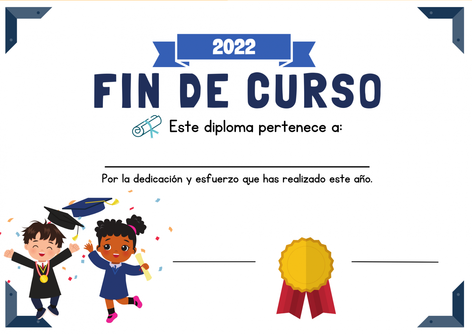 Diplomas editables para entregar a final de curso - Actividades de ...