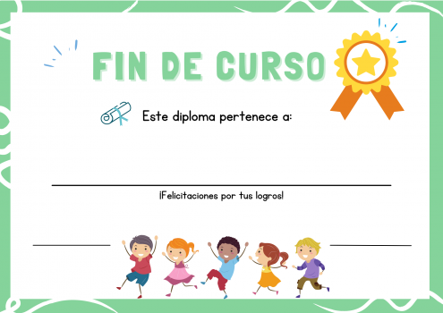 Colección Diplomas Fin de curso EDITABLES - Orientacion Andujar