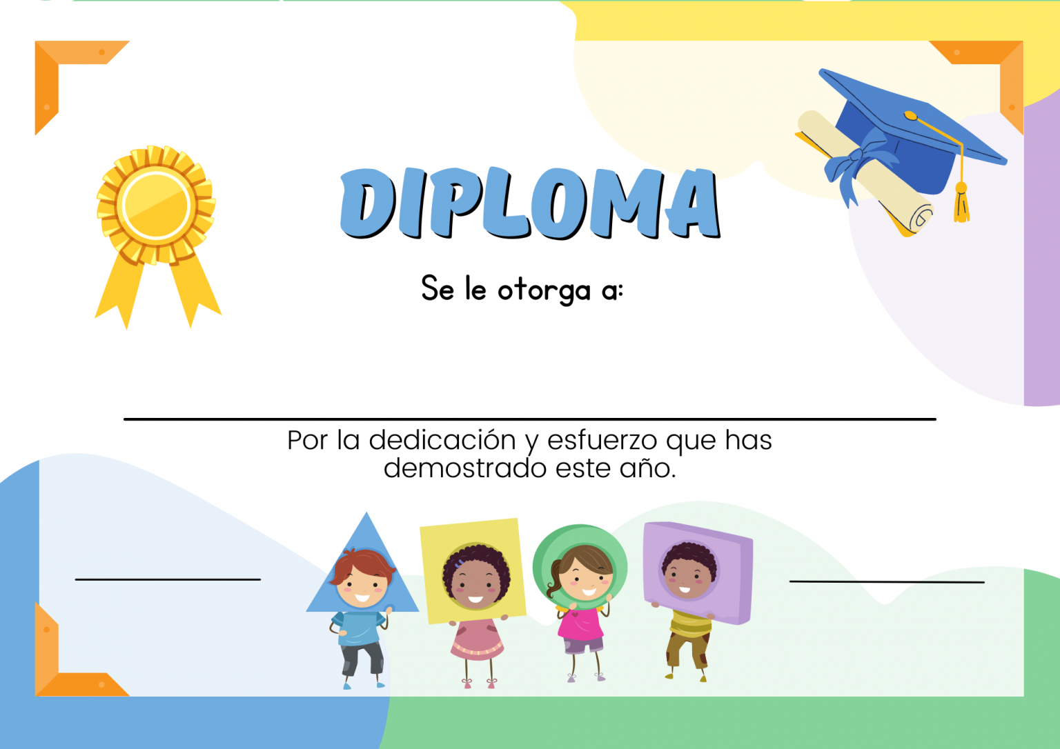 Diplomas editables para entregar a final de curso - Actividades de ...