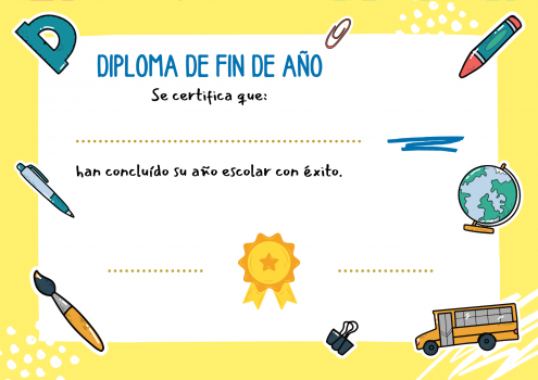 Diplomas editables para entregar a final de curso - Actividades de ...
