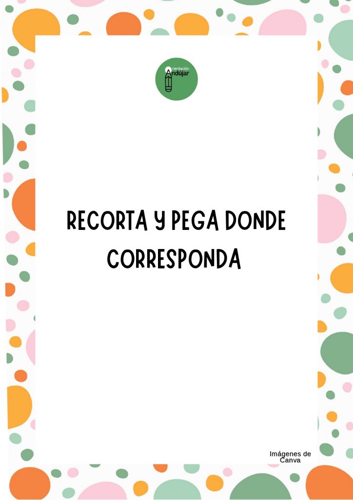 Categorías semánticas y lectura: Recorta y pega donde corresponda ...