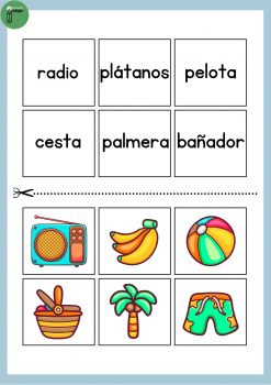 COMPRENSIÓN LECTORA DE PALABRAS: lee, recorta y pega - Orientacion Andujar