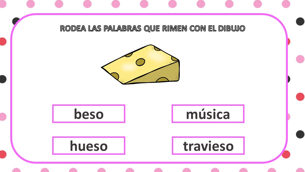 Conciencia fonológica: Palabras que riman - Orientacion Andujar
