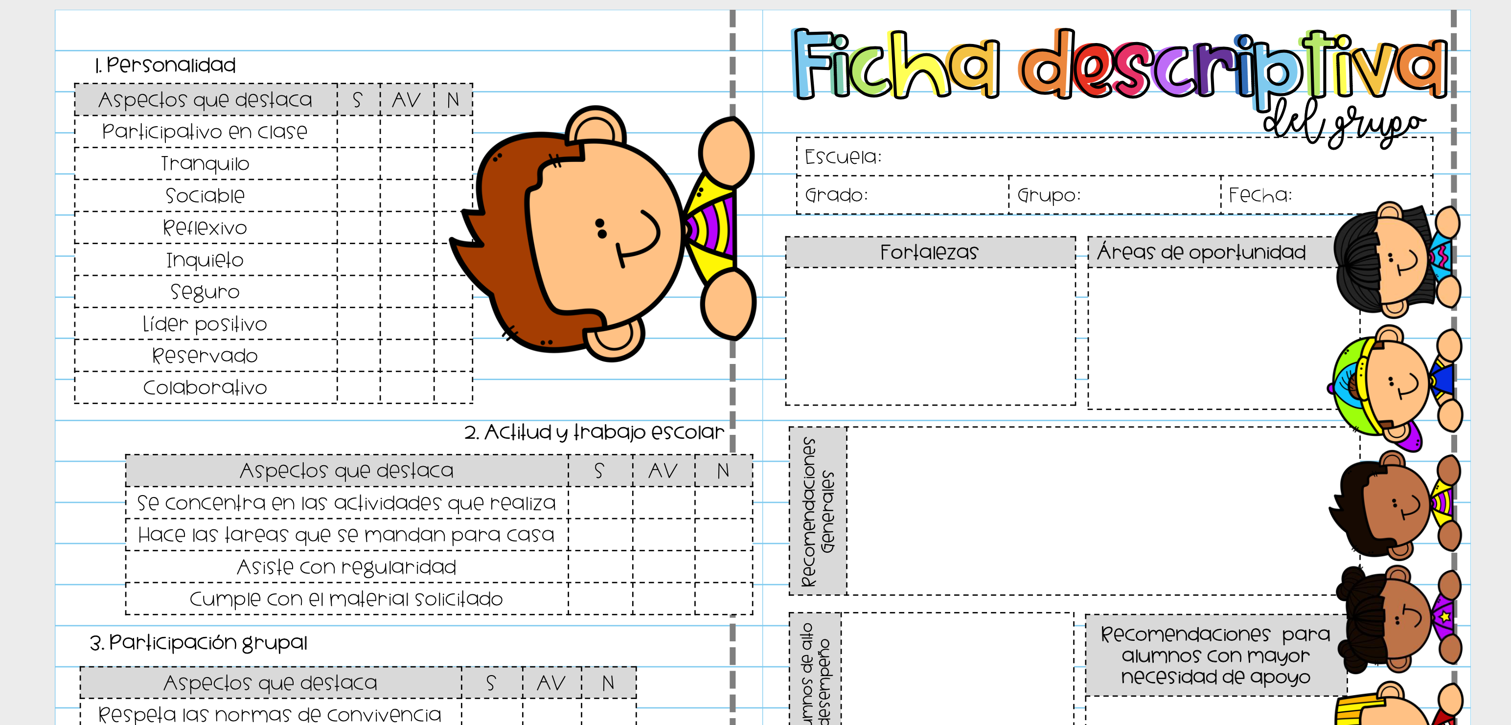 Ficha Descriptiva Del Alumno Prescolar 21 Fichas Descriptivas Por - Riset Ficha Descriptiva Del Alumno Prescolar 21 Fichas Descriptivas Por - Riset