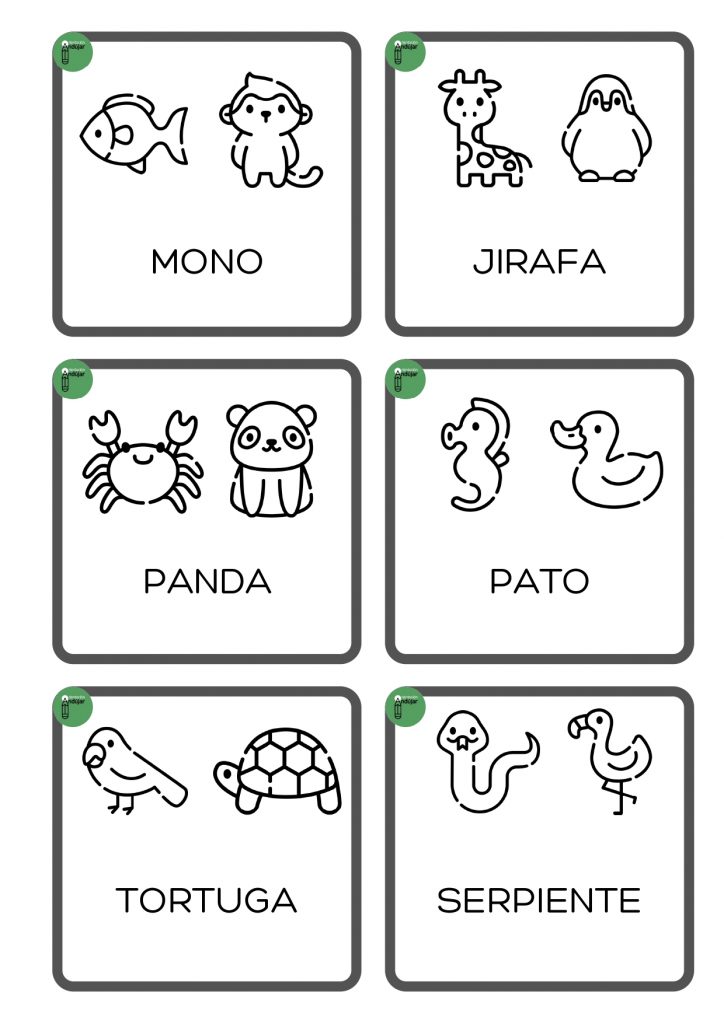 Iniciación a la lectura: Vocabulario de animales - Actividades de ...