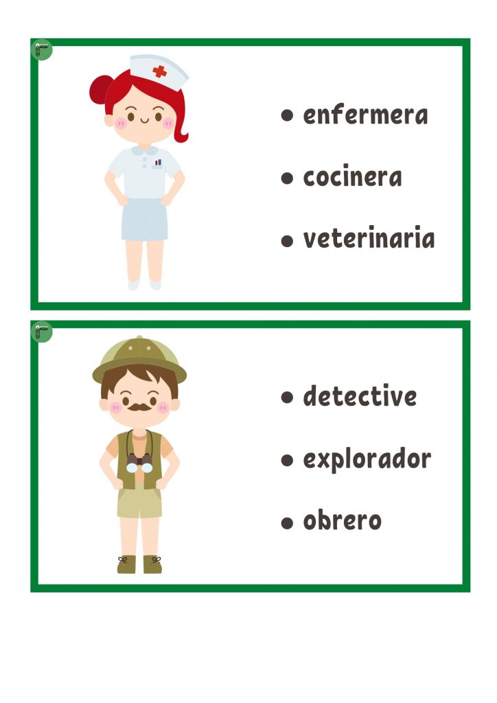 VOCABULARIO profesiones y oficios: selecciona la respuesta correcta ...