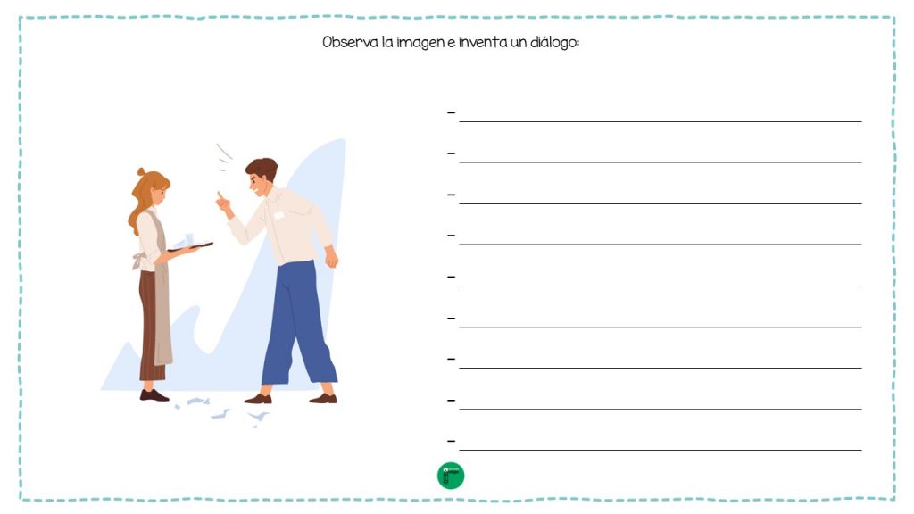 Fichas para inventar diálogos - Orientacion Andujar