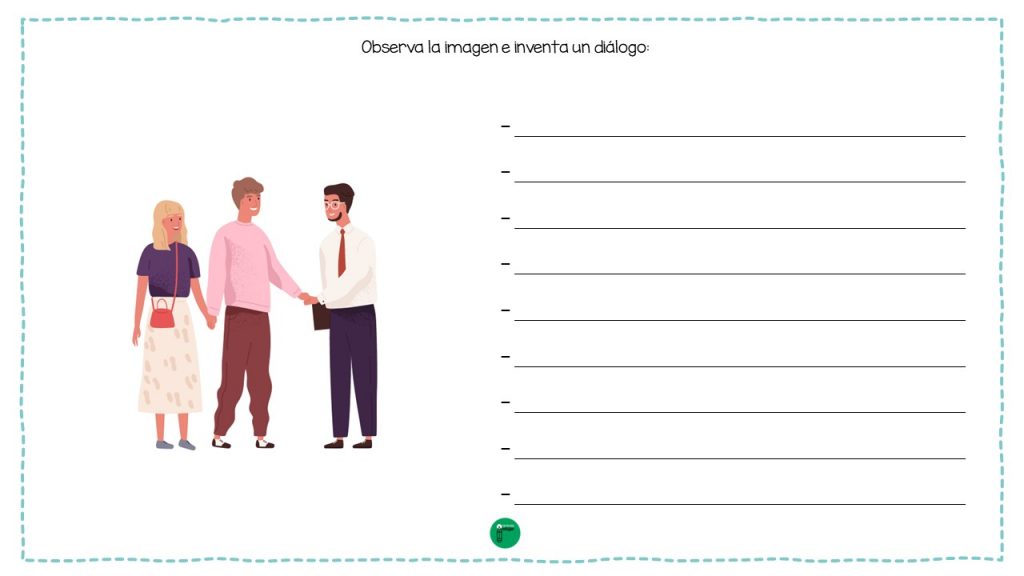Fichas para inventar diálogos - Orientacion Andujar