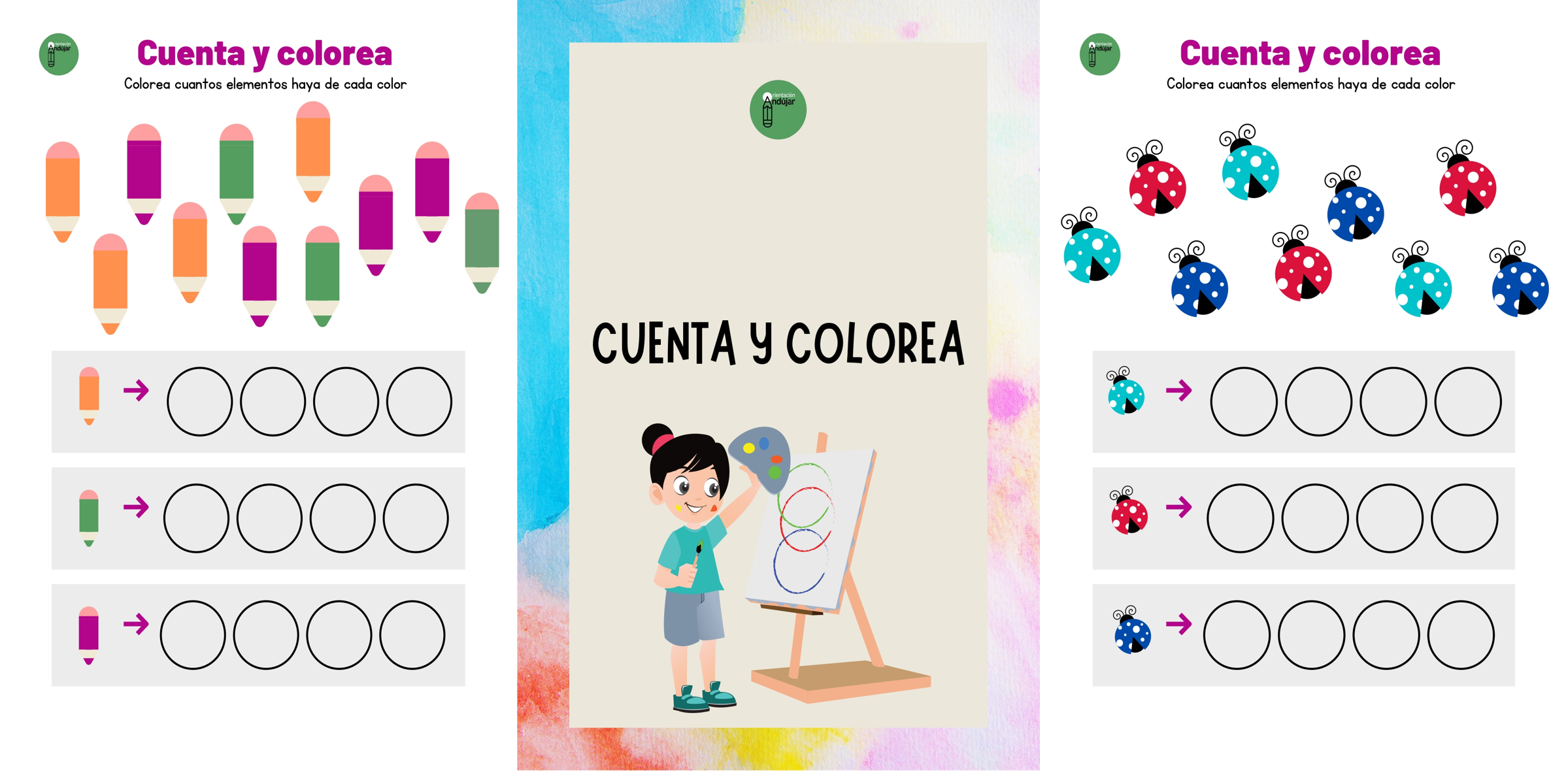 Cuenta y colorea - Orientacion Andujar