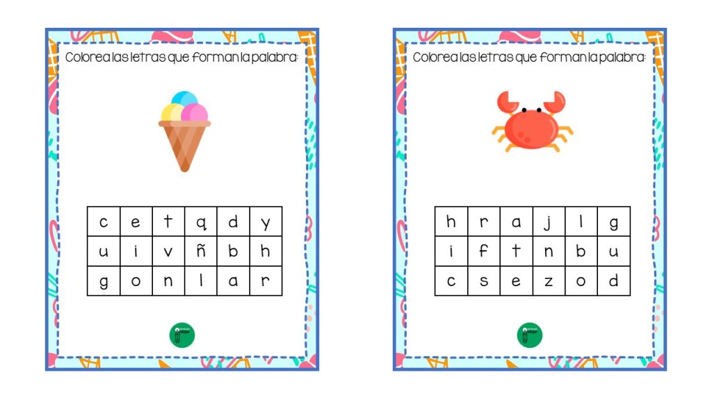 Tarjetas para trabajar la conciencia fonológica con vocabulario de ...