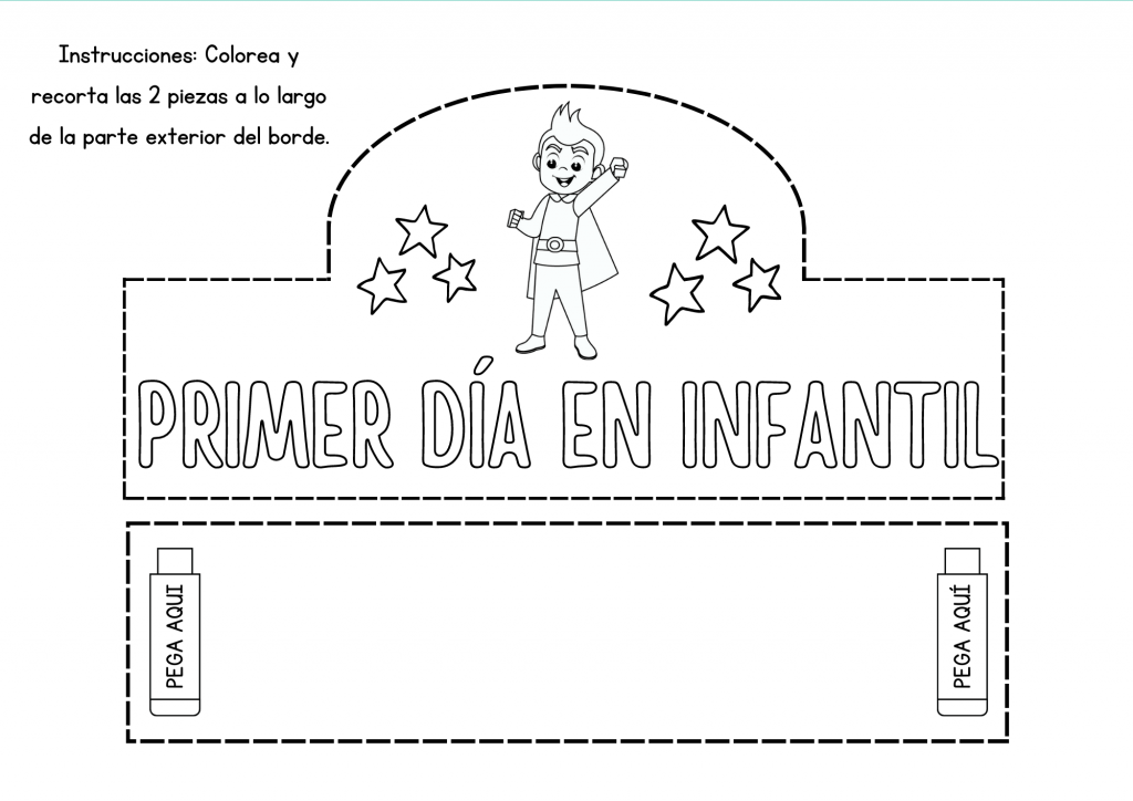 Bonitas coronas Primer día en Infantil - Orientacion Andujar