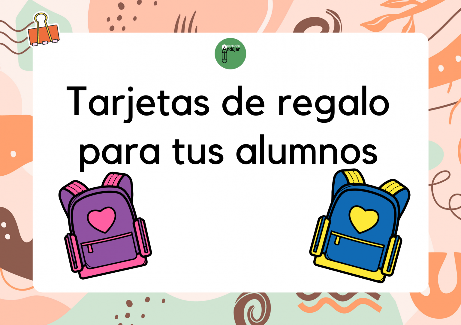 Molonas tarjetas de regalo para tus alumnos - Orientacion Andujar